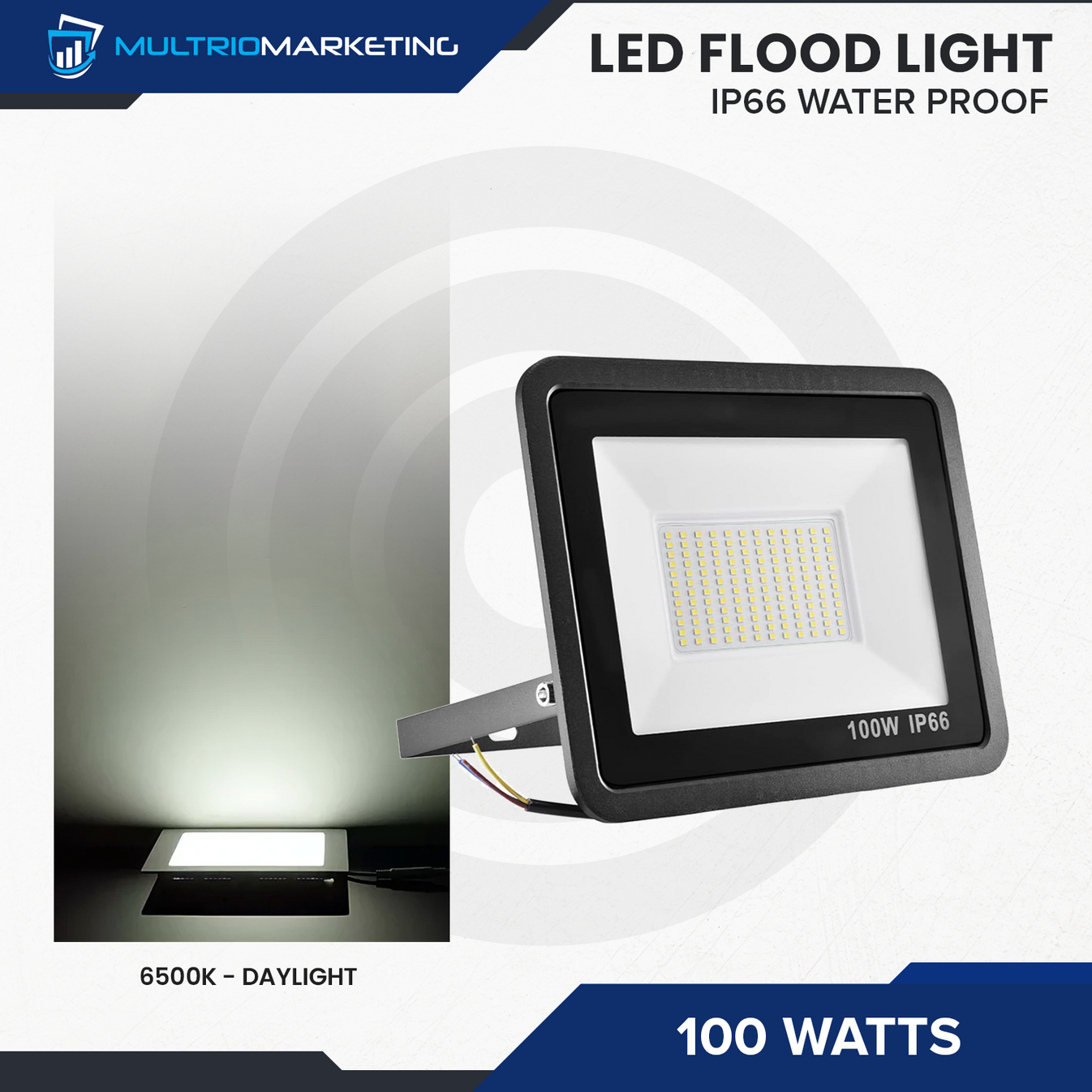 LED Flood Light - 100 Watts – MULTRIO MARKETING