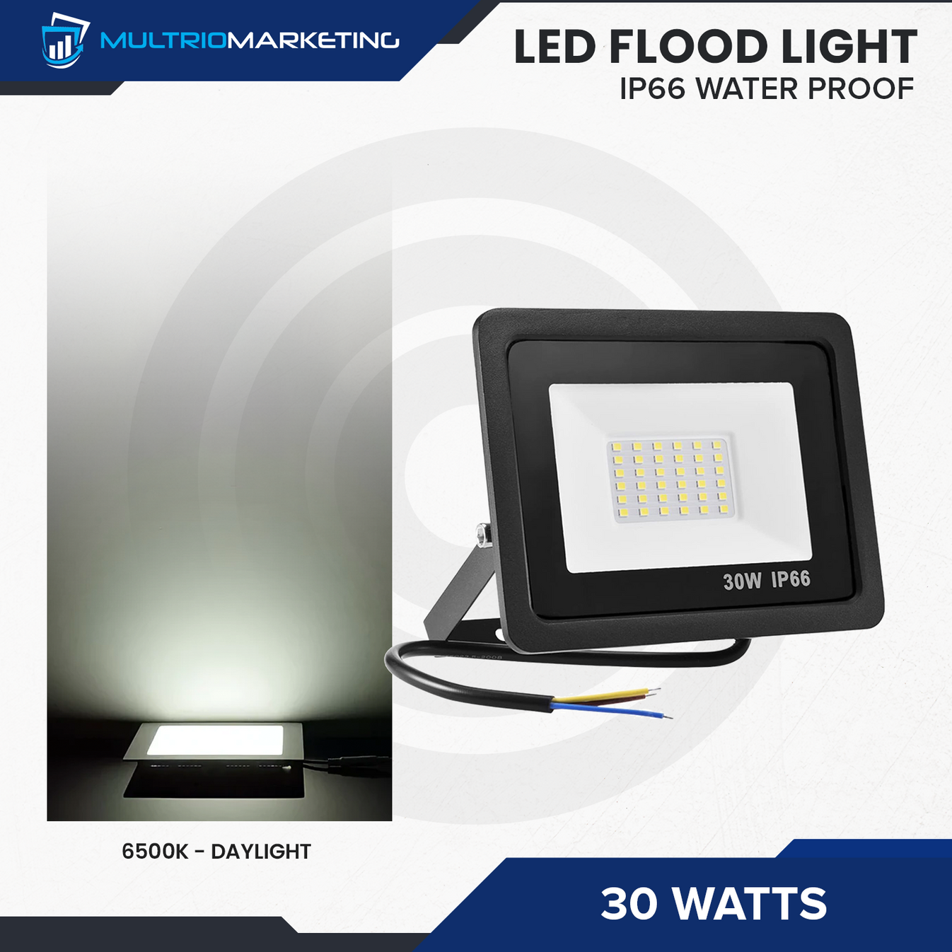 LED Flood Light - 30 Watts – MULTRIO MARKETING