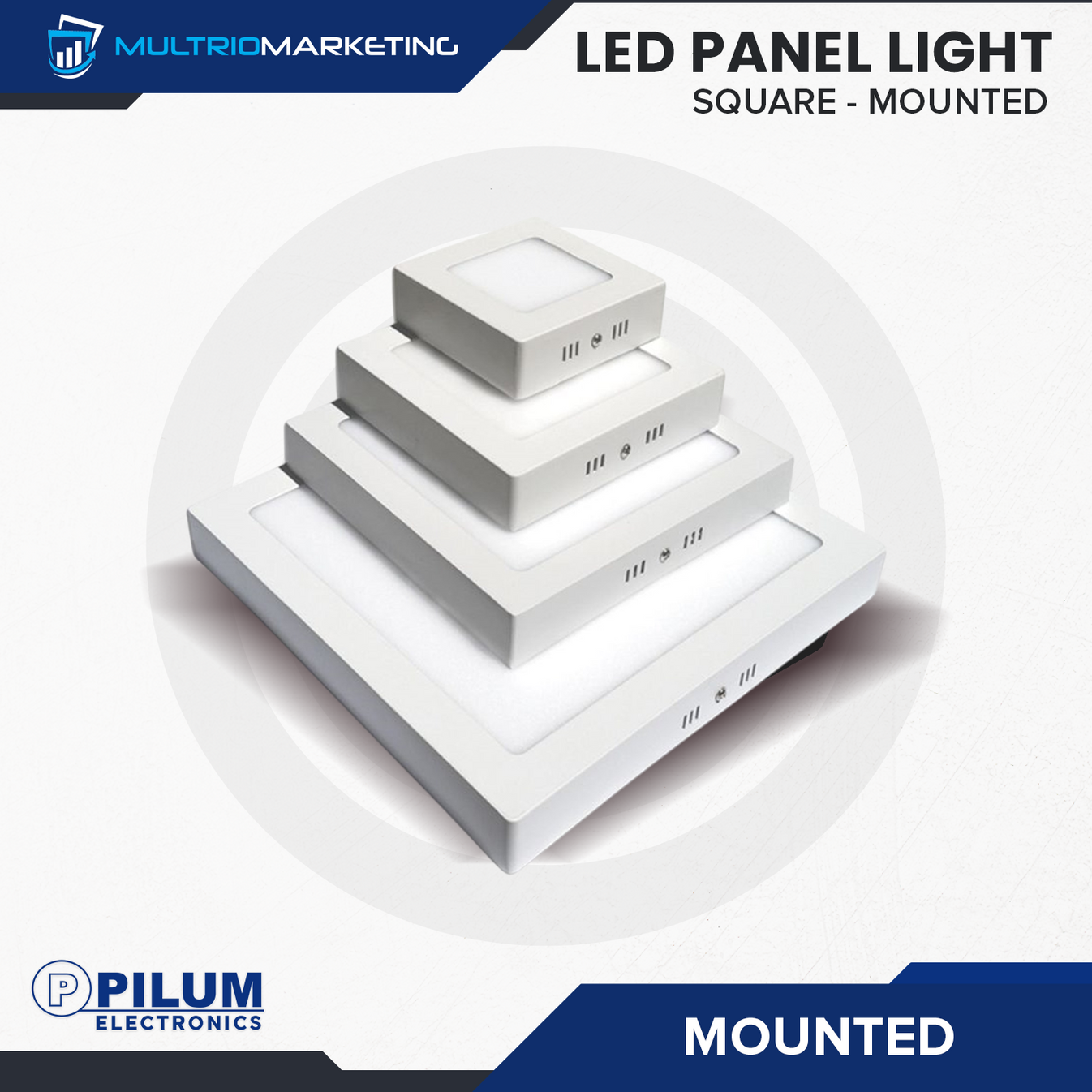 LED Panel Light - Surface Mounted - Square – MULTRIO MARKETING