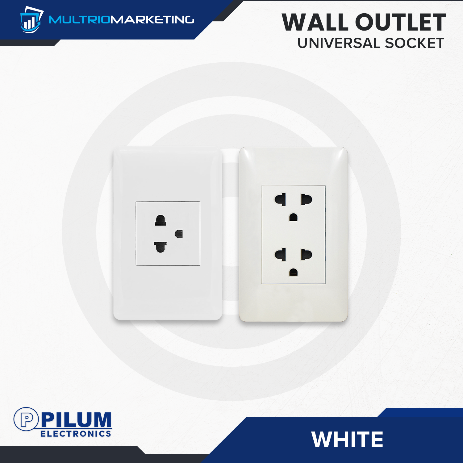 Wall Outlet - Universal Socket - White – MULTRIO MARKETING
