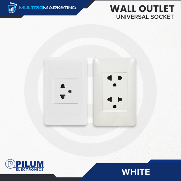 Wall Outlet - Universal Socket - White – MULTRIO MARKETING